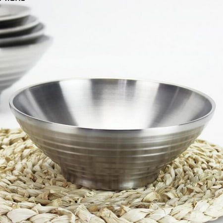 Stainless ouble-walled Insulated Metal Snack Bowls for Cereal, Rice ...