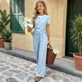BaoFuBaoMei Pants Sets Girls 2 Piece Outfits Summer Short Sleeve Tops ...