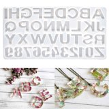 Peaoy 161 Pieces Epoxy Resin Molds Letter Number Silicone Mold Super ...