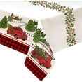 Christmas Table Cloth,Christmas Tablecloth Rectangle 60 x 84,Wrinkle ...