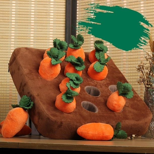 Maoww Garden Carrot Plush Toy Vegetable Fruit Pull The Carrot Stuffed ...