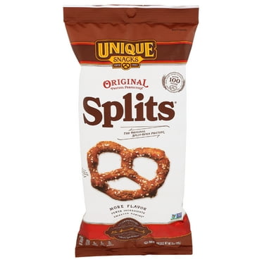 Unique Snacks Extra Salt Splits MDA05 Pretzels, Original Split-Open ...