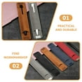 4 Pcs Pen Case Leather Elastic Holder Notebooks Clip Portable Single ...