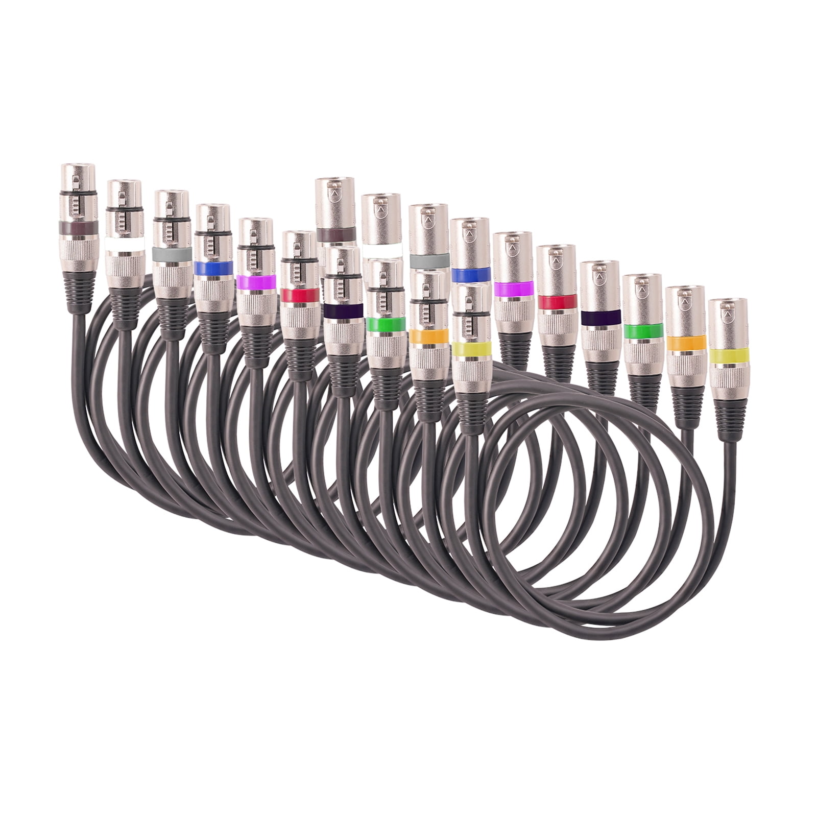 Click here for Amdohai 10-Pack 1.5m Xlr Cable Set Colorful Circle... prices