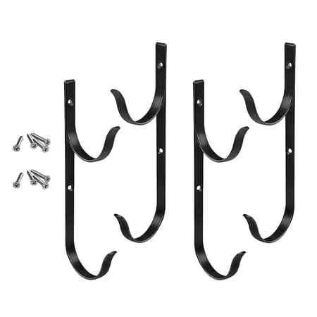 4Pcs Multifunctional Pool Pole Hangers with Screws Brackets Fence Hooks ...