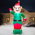Occasions Airflowz Inflatable Colossal Elf, Tall, Multicolored ...
