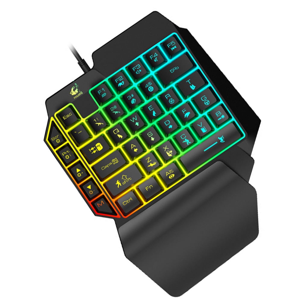 gaming keyboard single hand keyboard left hand keypad laptop tablets ...