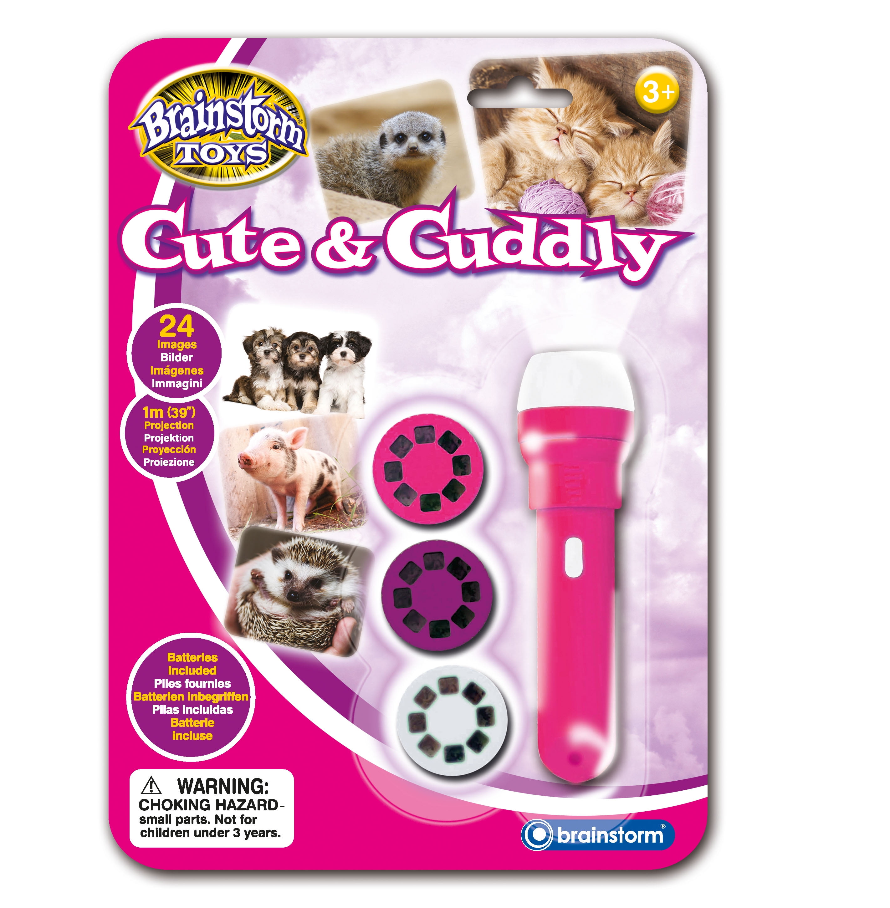 Brainstorm Toy Cute and Cuddly Flashlight and Projector w/ 24 Images ...