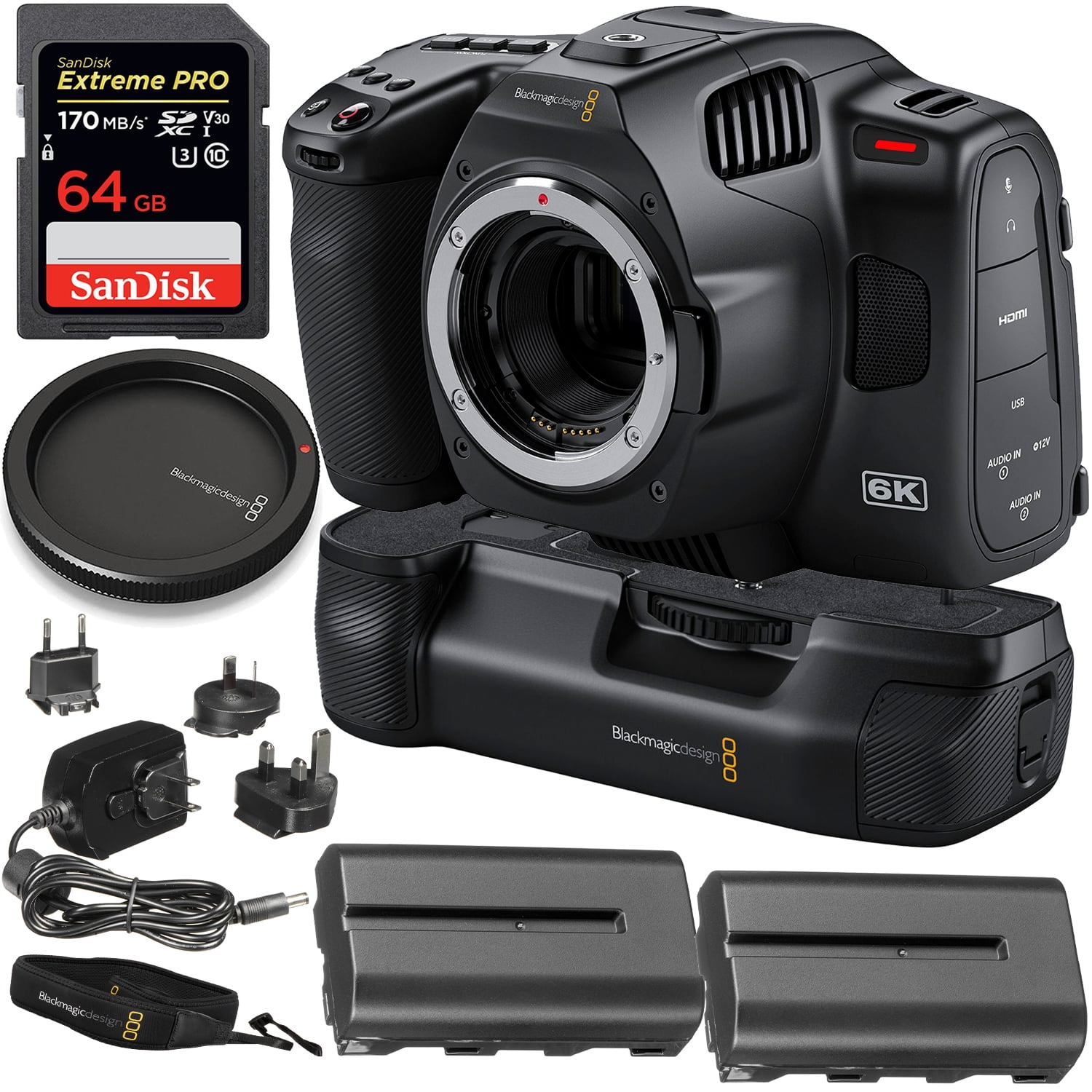 Blackmagic Design Pocket Cinema 6K Pro Camera (Canon EF) with Essential ...