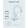 Black Kitchen Faucet with Soap Dispenser and Pull Down Sprayer, Bar ...
