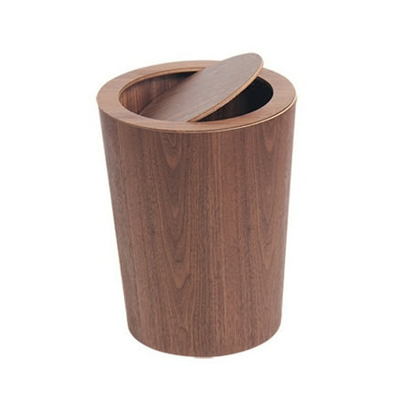 Transemion Garbage Can Wood Home Hotel Office Bedroom Living Room ...