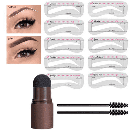 Eyebrow Stencil Kit Eyebrow Stamp Kit Eeybrow Print One Step Natural ...
