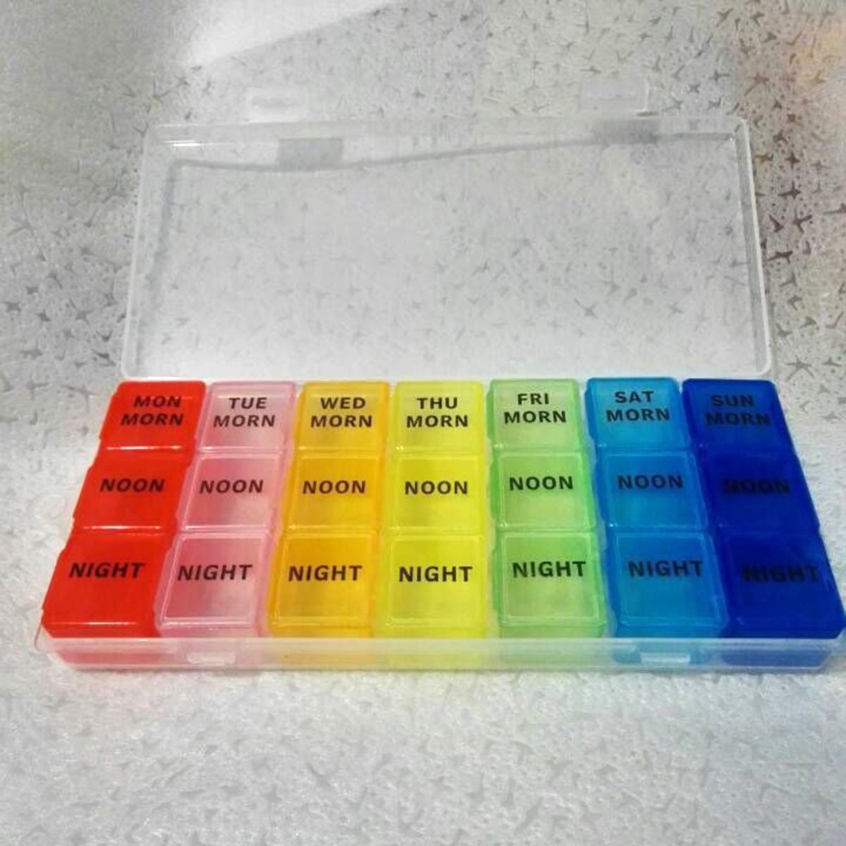 Click here for Ctirchiu Pill Box Organizer 21 Slots Weekly Planne... prices