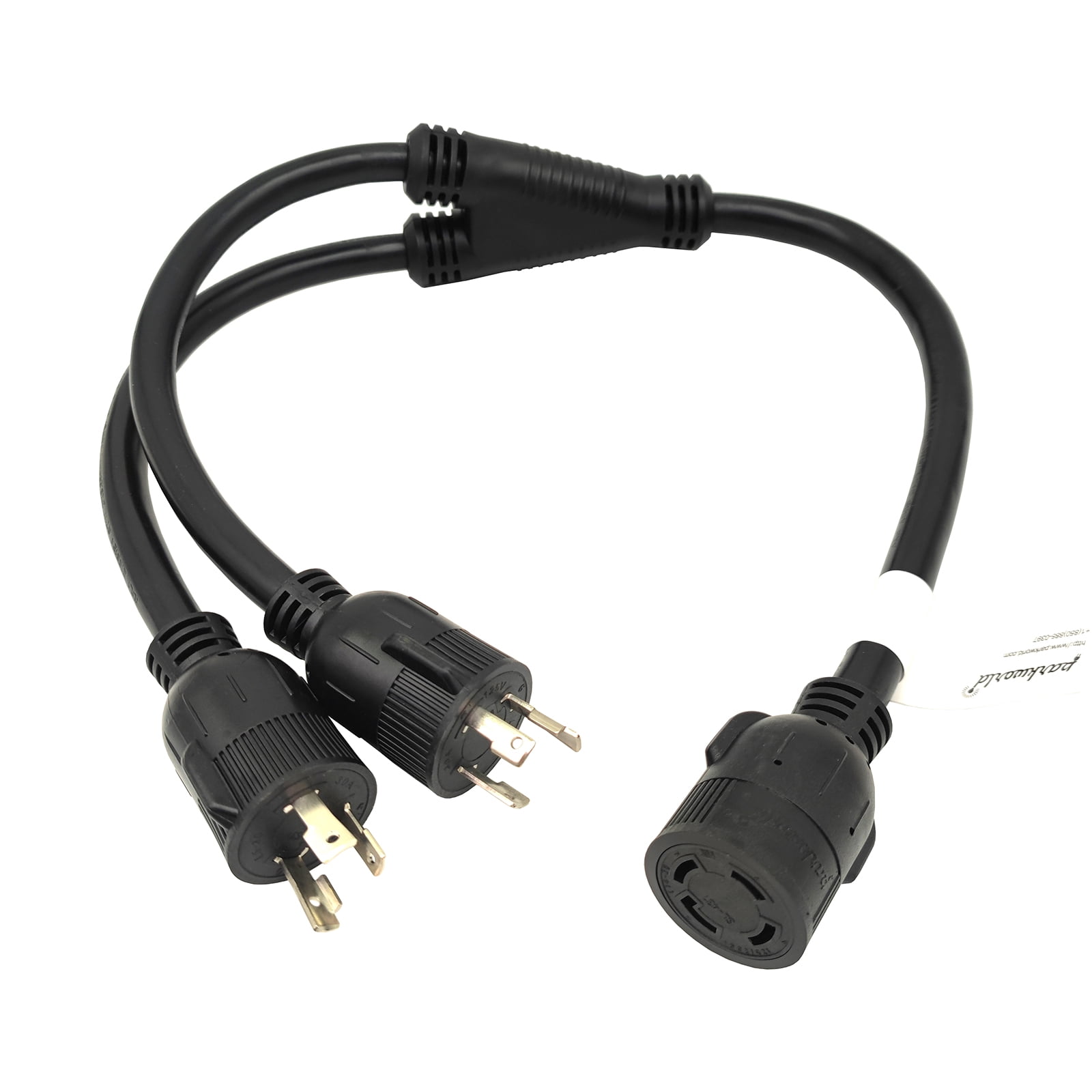 Parkworld 62725 Combiner, Household (2) L5-30 Plug Dual Males to ...