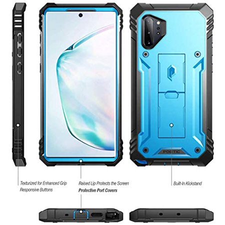 Galaxy Note 10 Plus Rugged Case with Kickstand, Poetic Heavy Duty ...