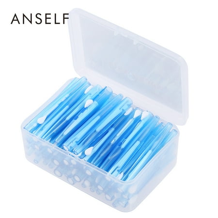 Anself 60Pcs/Box Dental Floss Picks Refill Inter-dental Brush Teeth ...