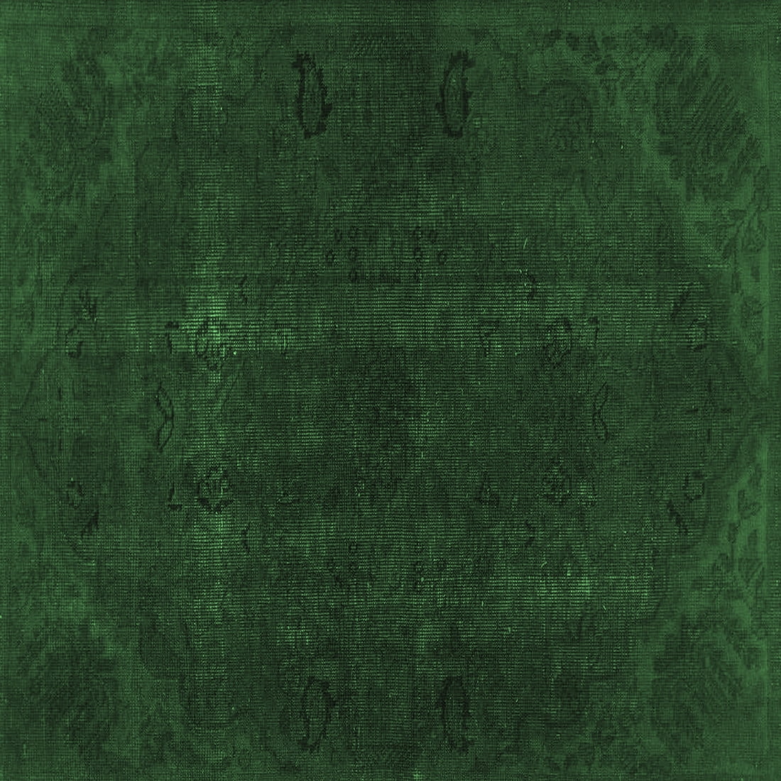 Ahgly Company Indoor Square Persian Emerald Green Bohemian Area Rugs, 6 ...