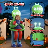WonderStone 67'' Alien Inflatable Costume with LED Lights, Halloween ...