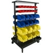 Erie Tools® Heavy Duty 60 Bin Parts Rack for Garage Organization ...
