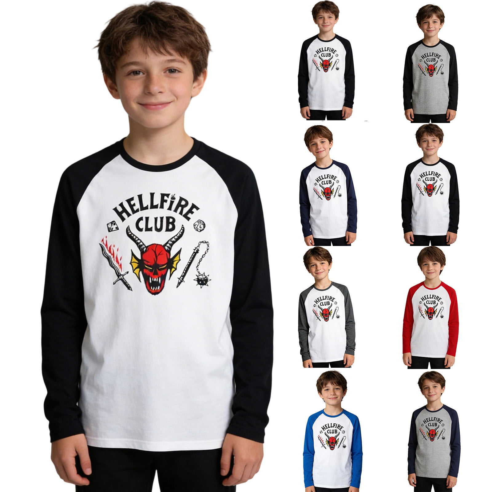 Click here for Bravefron Kids Long Sleeve Stranger Shirt Things K... prices
