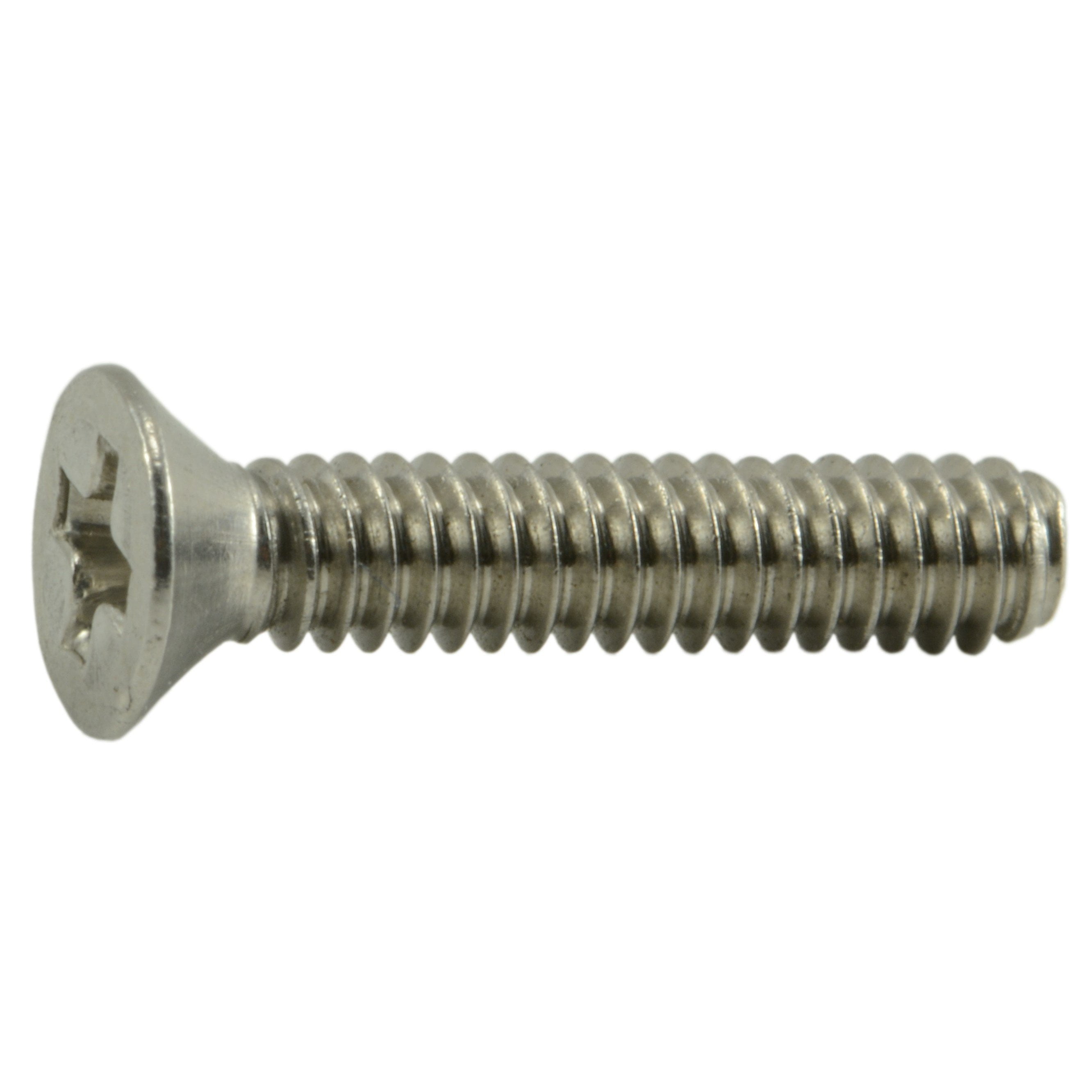 #3-48 x 1/2" 18-8 Stainless Phillips Flat Machine Screws MSFSS-140 (25 ...