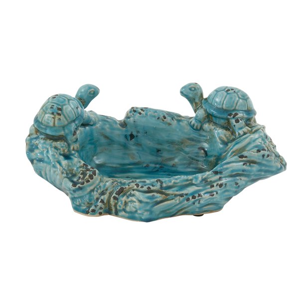 Rivetingly Styled Ceramic Turtle Bowl - Walmart.com