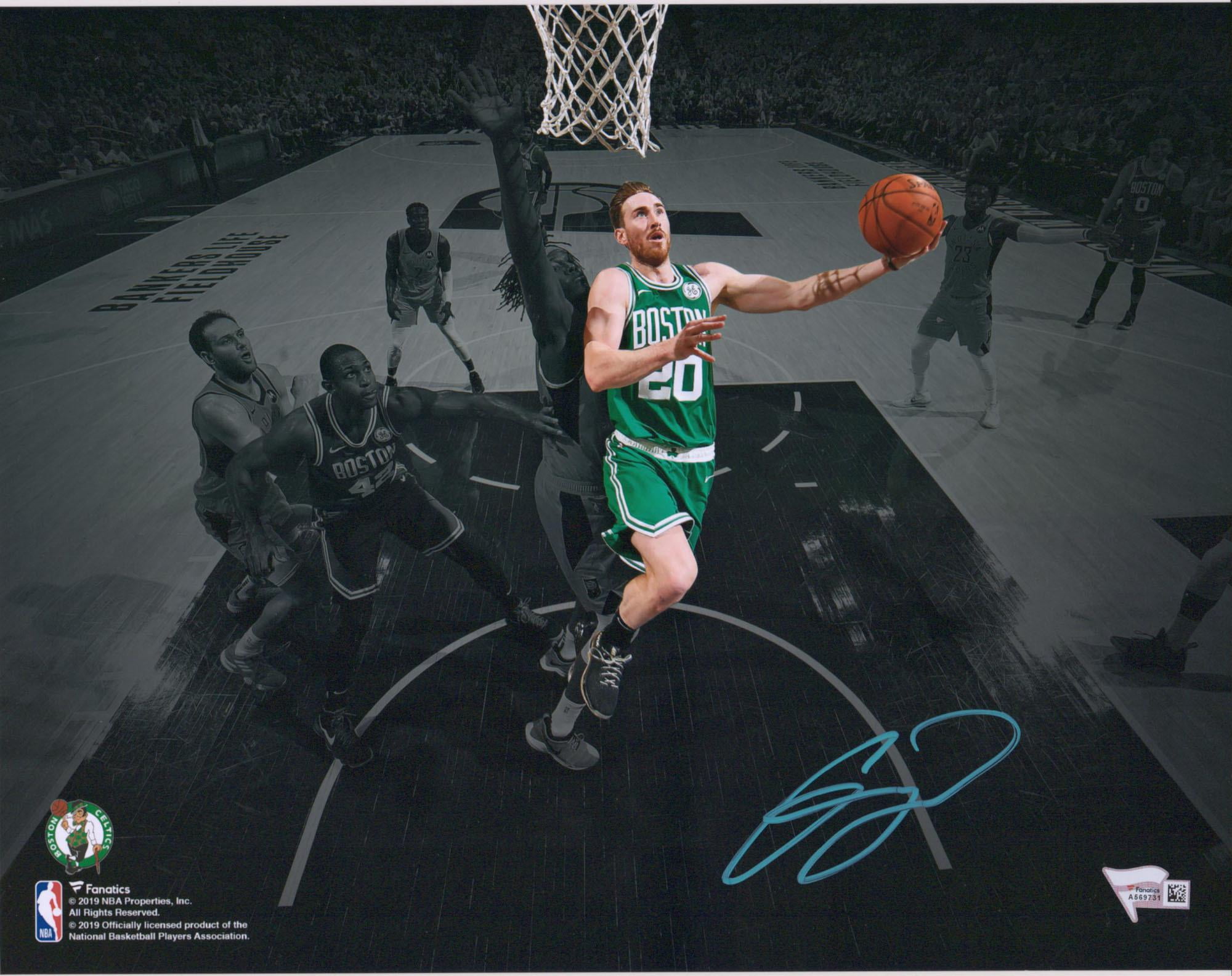 Gordon Hayward Boston Celtics Autographed 11" x 14" Lay Up vs. Indiana Photograph - Fanatics ...