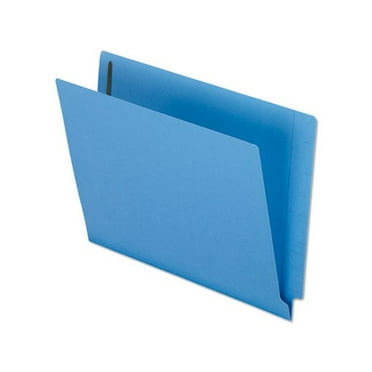Pendaflex Reinforced End Tab Folders Two Ply Tab Letter Blue 100/Box ...