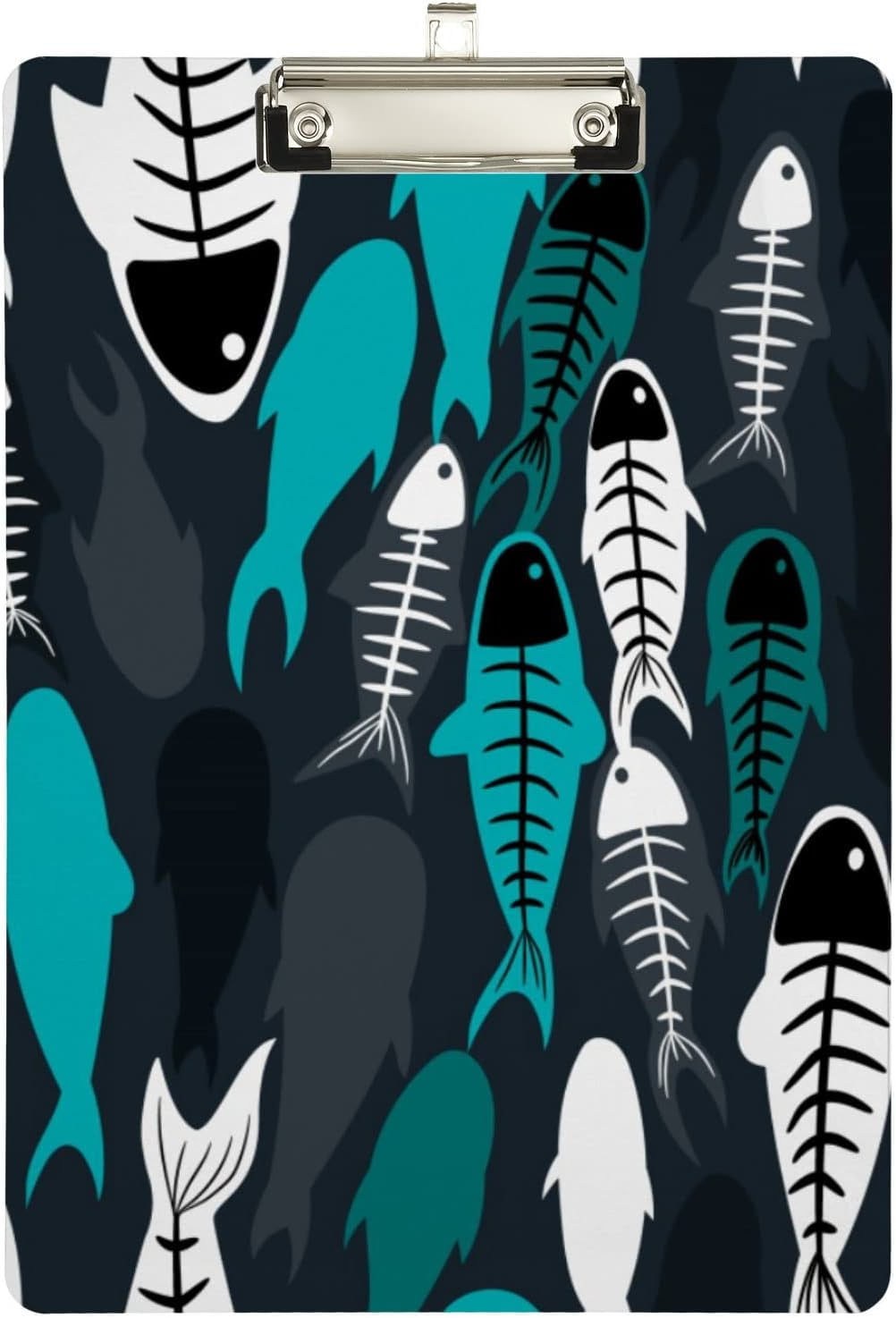 ZHANZZK Fish Shark Blue Grey Clipboard Hardboard Wood Nursing Clip ...