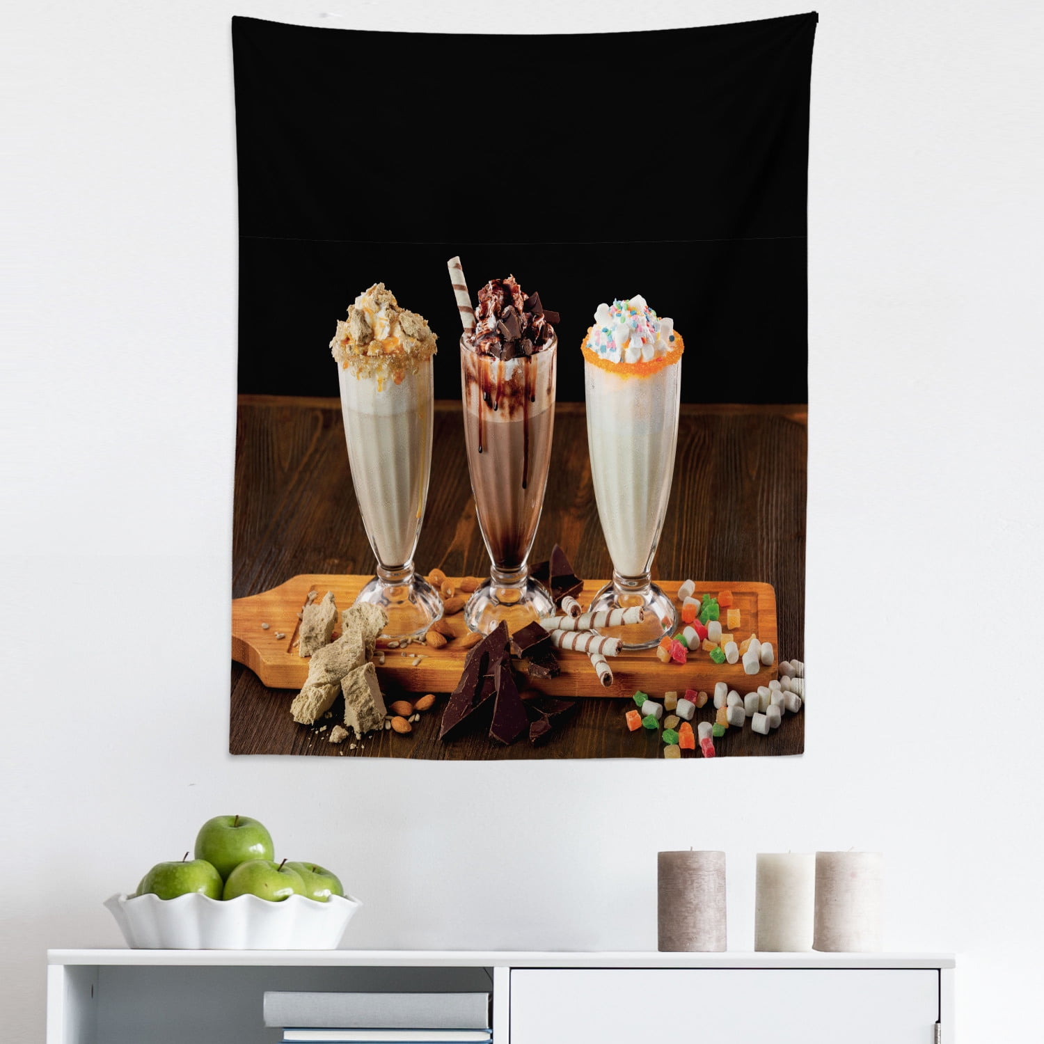 Food Tapestry, Flavored Milkshakes with Chocolate Marshmallow Halva and ...