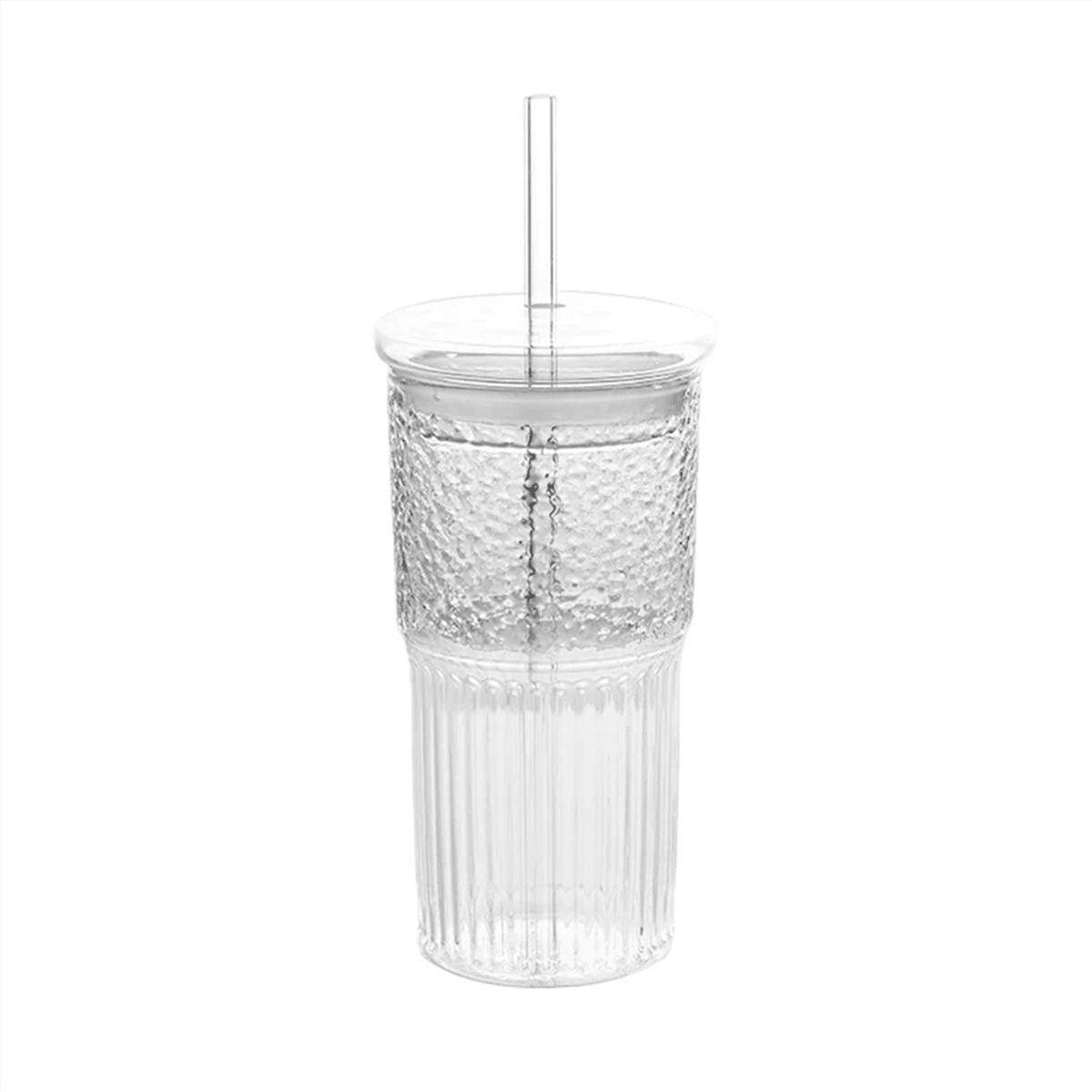 Click here for Unbranded 600ml Glass Cup Milk Coffee Cup With Lid... prices