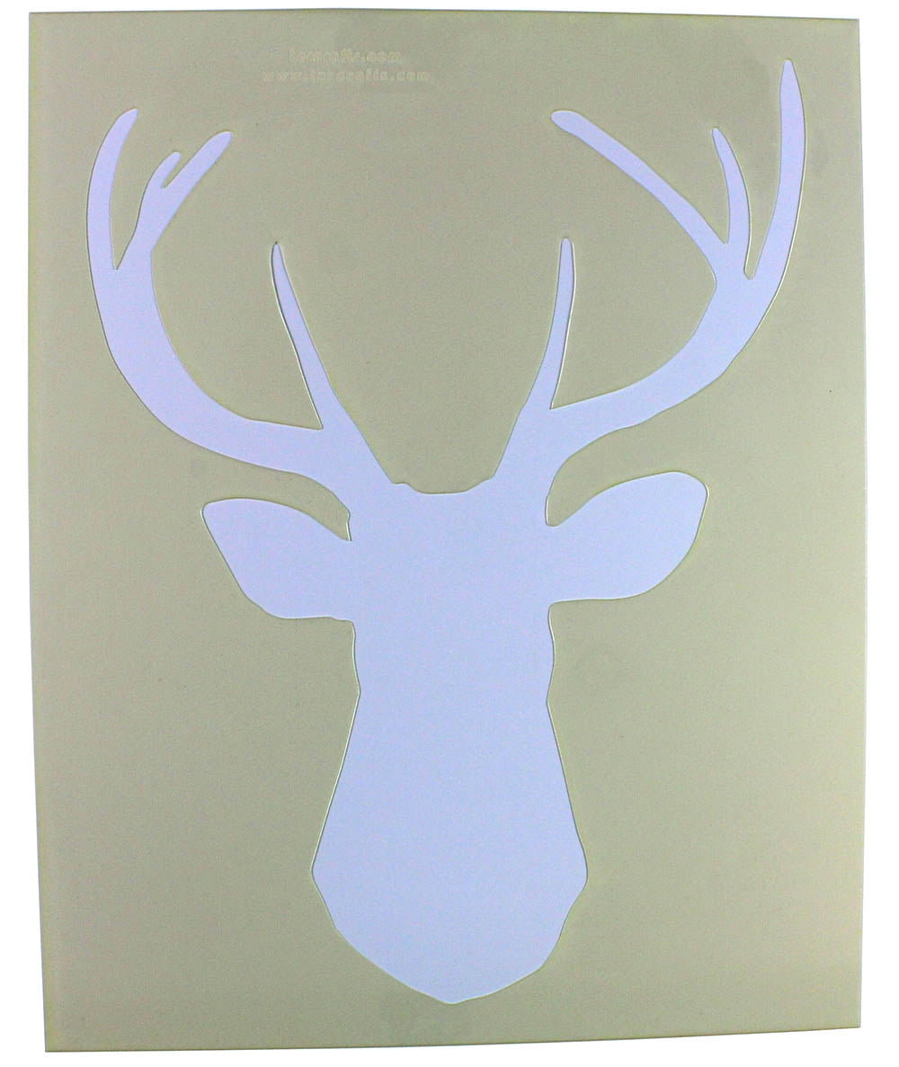 Reindeer Head Stencil