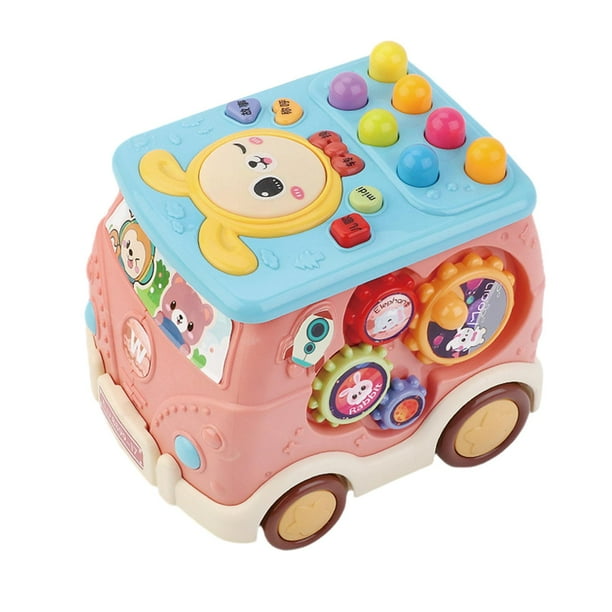 lionlar Musical Bus Toy Baby Toy Activity Bus Toy for Baby 1 2 3 Year ...