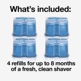 Braun Clean & Renew Refill Cartridges CCR - 4 Pack Razor Cleaner ...