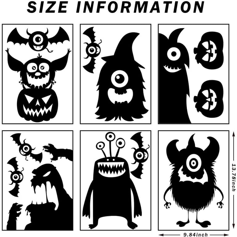 Monster Window Silhouette