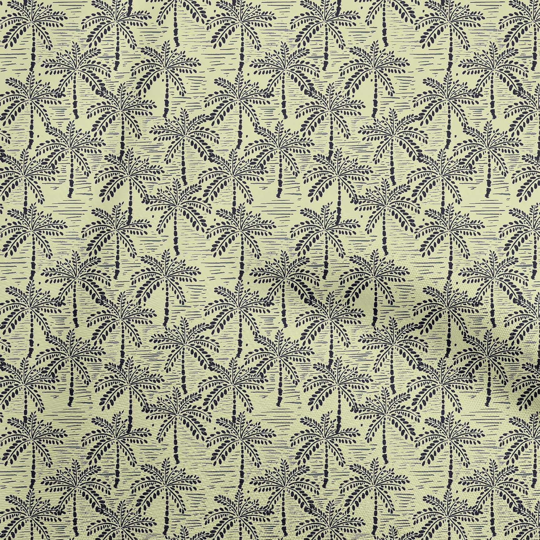 oneOone Cotton Poplin Greenish Beige Fabric Tree Diy Clothing Quilting ...