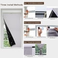 Portable Blackout Curtain with Suction Cups Temporary Black Out Window ...