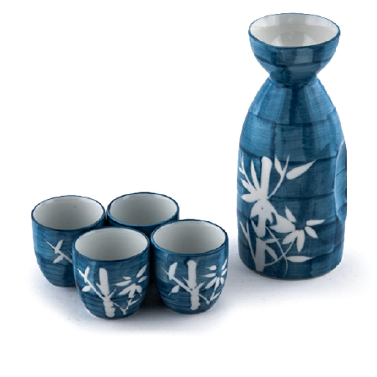 Fuji Merchandise 5-Piece Sake Set | Blue Bamboo - Walmart.com