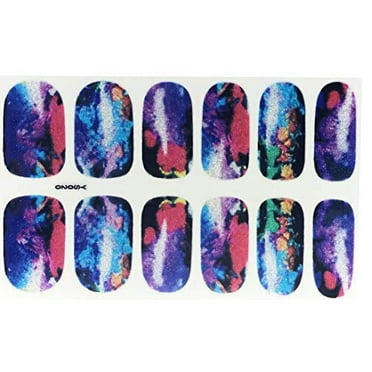 Full Sheet Black Abstract Triangle Nail Stickers Minimalist Indie ...
