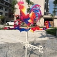 Card Slot Stainless Steel Wind Direction Vane Decorative Patio Garden ...