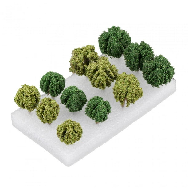 Lijie 12 Pieces Mini Model Trees Architecture Trees for Scene Railway ...