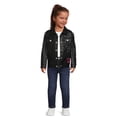 Barbie Toddler Girl Faux Leather Moto Jacket, Sizes 2T-5T - Walmart.com