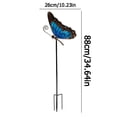 Butterfly Shaped Luminous Solar Ground Inserts, Waterproof Outdoor ...