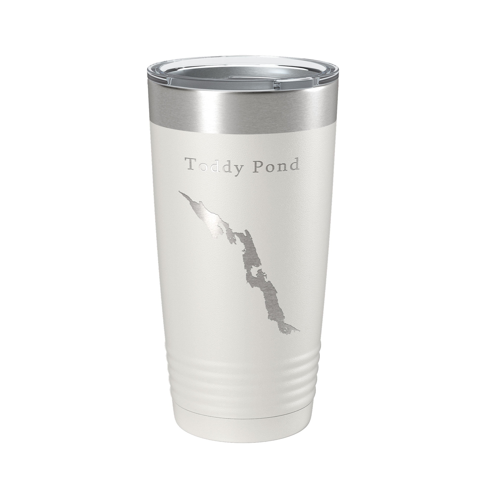 Toddy Pond Tumbler Lake Map Travel Mug Insulated Laser Engraved Coffee ...