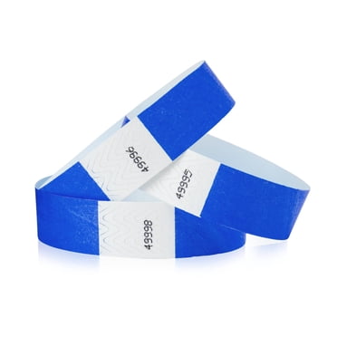 600 Paper WristBand Synthetic Paper Assorted Color Identity Bands Entry ...