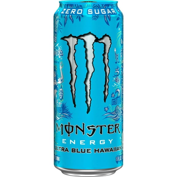 Monster Energy Ultra VP, Red, White, Blue, 16 fl oz, Raspberry & Berry ...