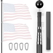 Allied Flag 7 FT Aluminum Tangle Free Spinning Flag Pole Set - Walmart.com