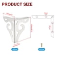 3 Inch Silver Hollow Out Metal Triangle Furniture Legs Set Of 4 For ...