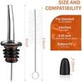 48PACK Stainless Steel Pourers Spouts for Liquor Bottles,Liquor Pour ...