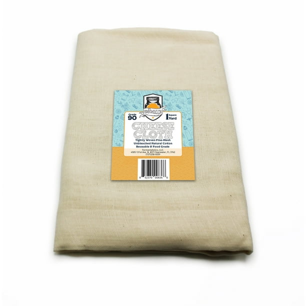 Fermentaholics Unbleached Grade 90 Cheese Cloth for Straining ...